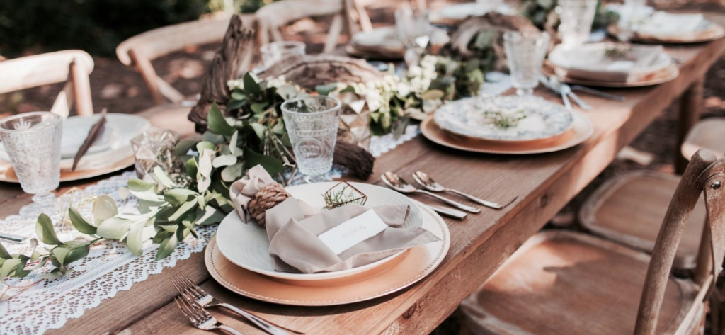 Boho Chic & Natural Table Decor Styled Shoot at Botanical Gardens